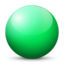 Turquoise-Green Colored Sphere (Orb) with Shiny/Glossy and Gleaming ...