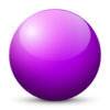 Purple-Violet Colored Sphere (Orb) with Shiny/Glossy and Gleaming ...