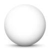 White Sphere (Orb) Template Isolated on White Background with Smooth ...